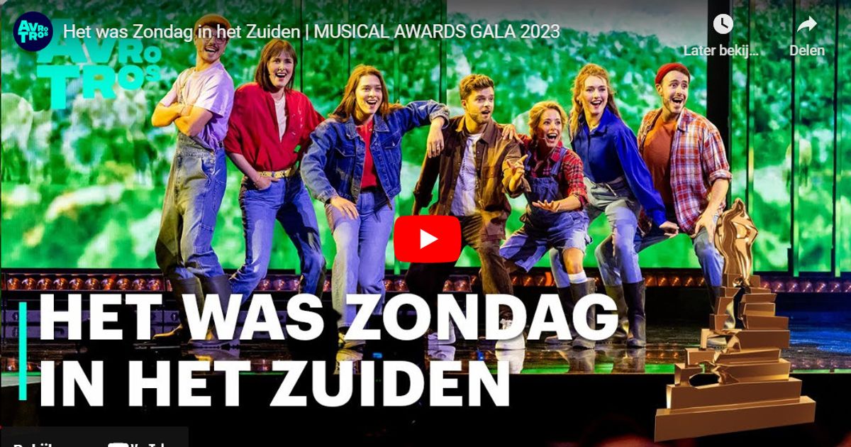 Optreden op de Musical Awards | Toneelgroep Maastricht